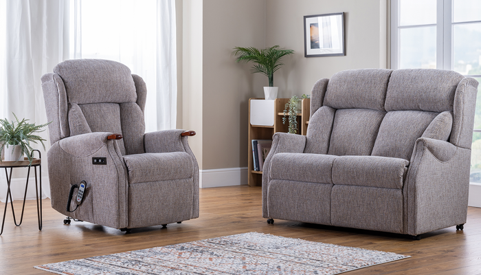 Canterbury Fabric Fixed Chair | Celebrity Furniture
